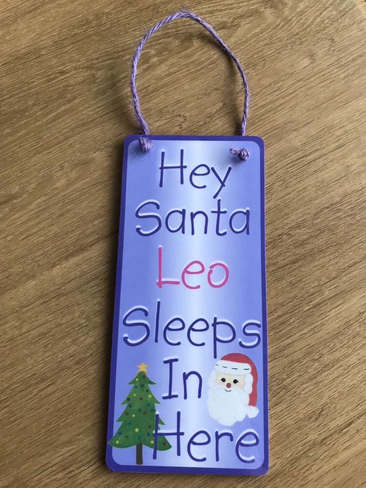Small Biz: Hey Santa Personalised Christmas Signs For Kids – Fraser’s ...